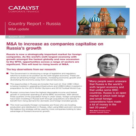 Catalyst Russia Country Report 2012 | PDF | Economy | Business and Finance