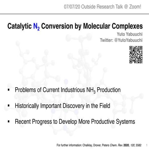 Catalytic N2 Conversion | PDF | Chemistry | Science