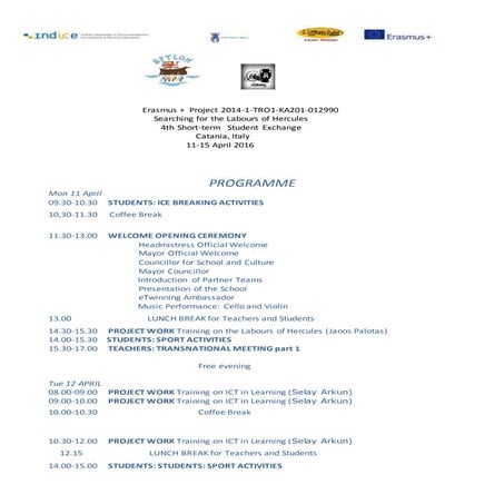 Catania meeting programme | PDF