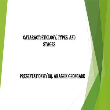 Cataract Etiolgy, Types and Its Stages.pptx