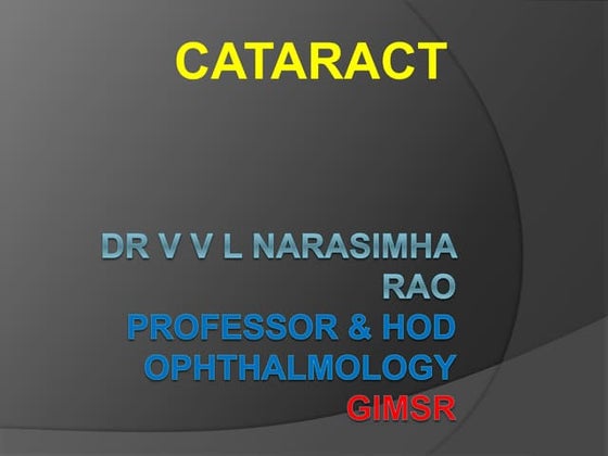 Clinical classification of cataracts : Mehedi , Jr. Optometrist | PPT