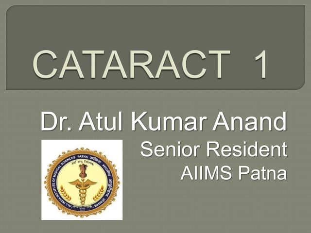 Stages and clinical features of cataract.pptx