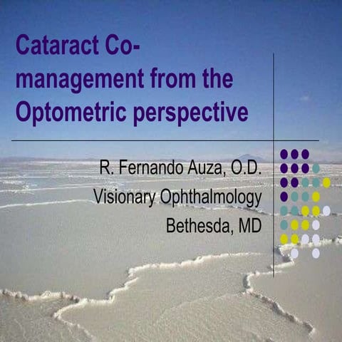 Cataract co management oct 03 2010 | PPTX