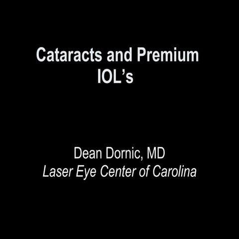 Cataracts and premium iol's | PPT