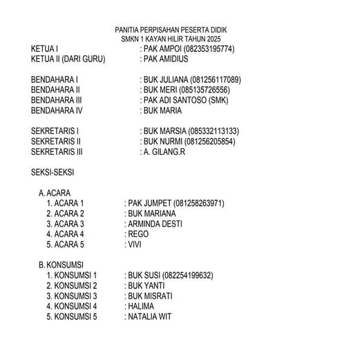 Catatan Data Mike untuk kesepakatan bersama | DOCX