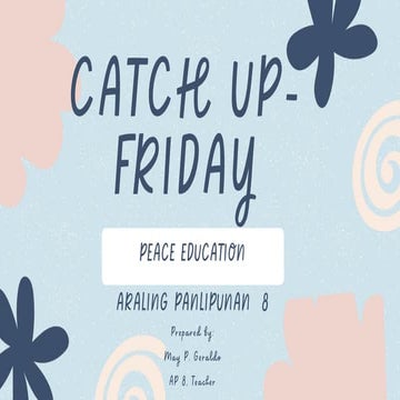 catch-up-friday-ARALING PNLIPUNAN SOCIAL JUSTICE AND HUMAN RIGHTS | PPTX