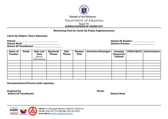 sample grade slip for the deped high school | DOCX | Education