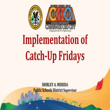 Catch-up-Fridays-Presentation cum rapsody of youth | PPT
