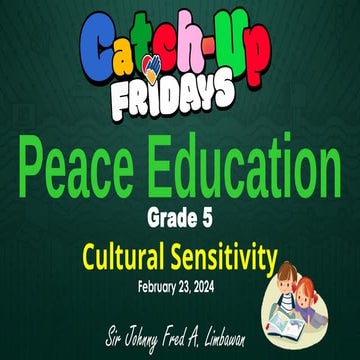 Lesson for Catch-up Friday Grade 5 Level | PPT