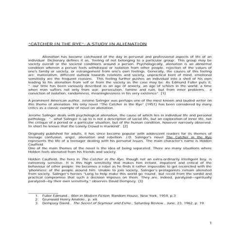 Catcher in the_rye final edit | PDF