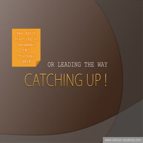 Catching up!! Wilcom Software | PDF