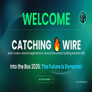 Catching Wire; An introduction to CBWire 4 | PPT