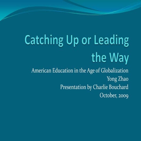 Catching up or leading the way presentation | PPTX