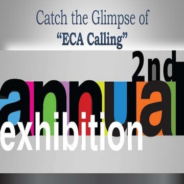 Catch the glimpse of ECA Calling | PPT