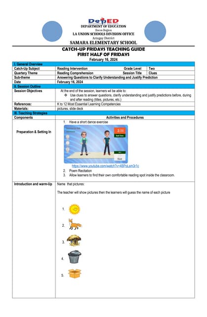 CATCH-UP FRIDAY Daily Lesson Plan-Grade 4.docx