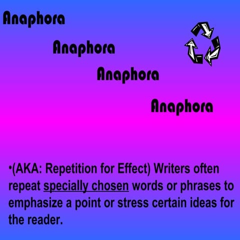 Cat claw anaphora ppt | PPT