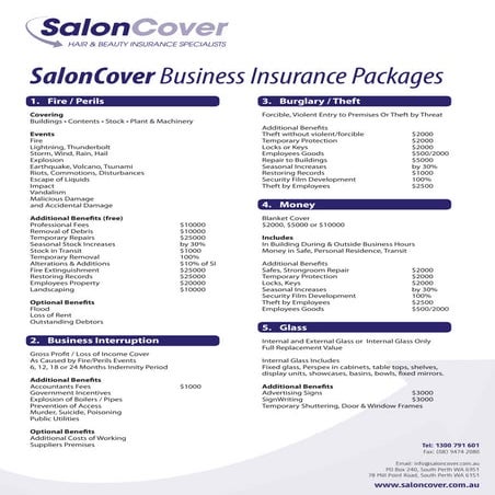 SalonCover Business Insurance | PDF | Hair Care | Beauty