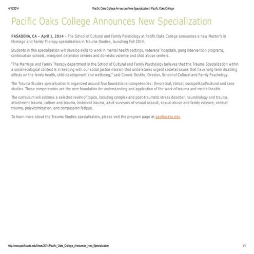 Ca teacher credentialing - pacific oaks college | PPT