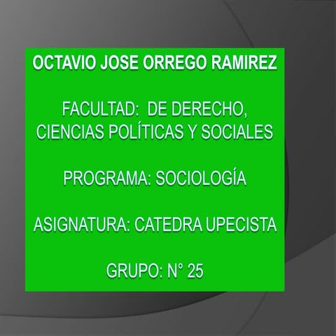 Actividad 1 catedra, segundo corte | PPTX