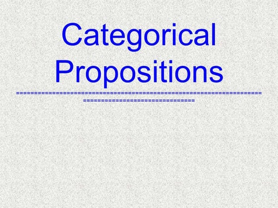 Hypothetical proposition | PPTX