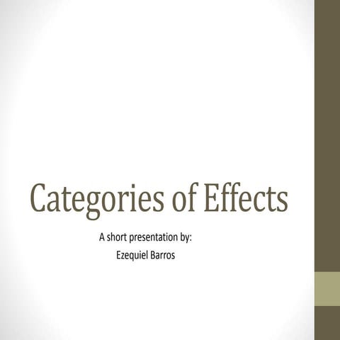 Introduction to music production categories of effects | PPTX