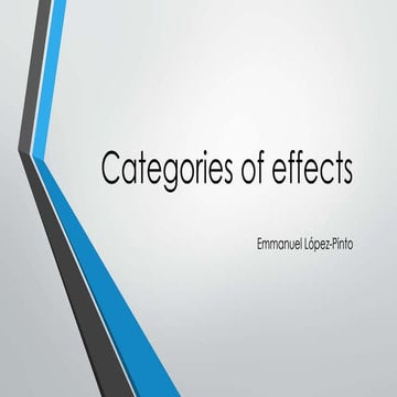 Categories of effects | PPTX