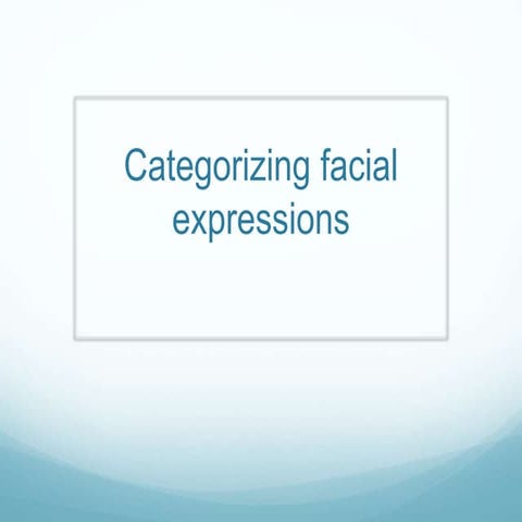 Powerpoint on facial expressions | PPTX