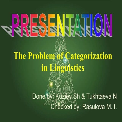 CATEGORIZATION uzbek.ppt