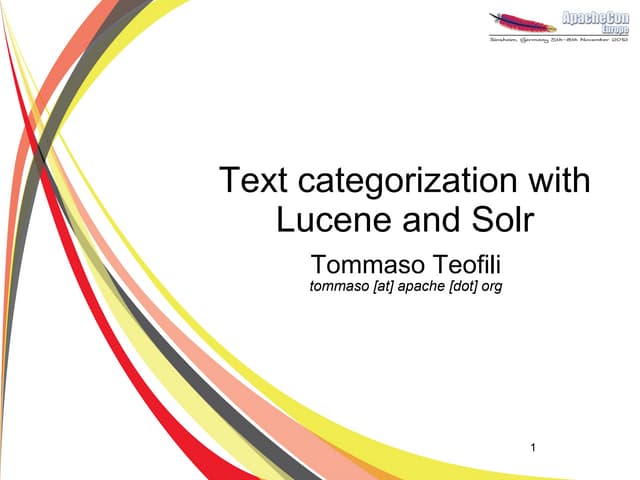 Text categorization with Lucene and Solr | PDF | Search | Internet Text categorization with Lucene and Solr | PDF | Search | Internet