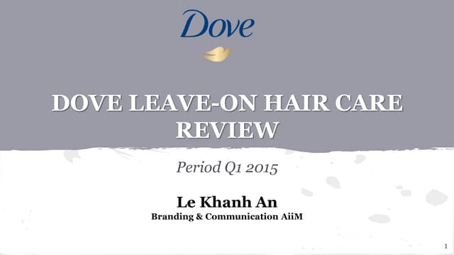 Brand positioning model (Dove case study) | PDF