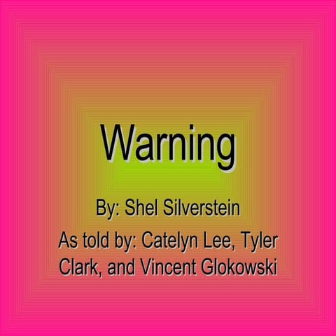 Catelyn Tyler Vincent Digital Poem 2 | PPT | Poetry | Books and Literature