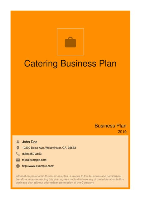 ASFAM CATERING SERVICES BUSINESS PROPOSAL | DOCX | Food Industry ...