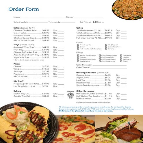 Catering menu | PDF