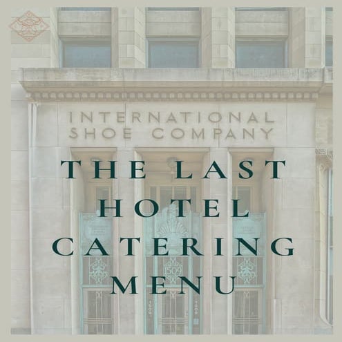 The Last Hotel Catering Menu v.1215