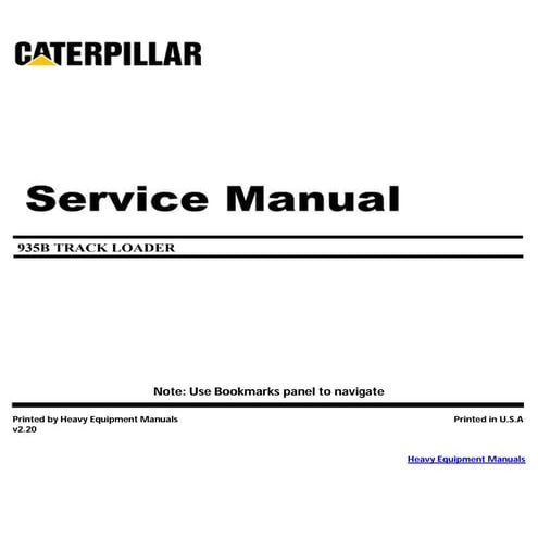 943 caterpillar track loader service repair manual | PDF