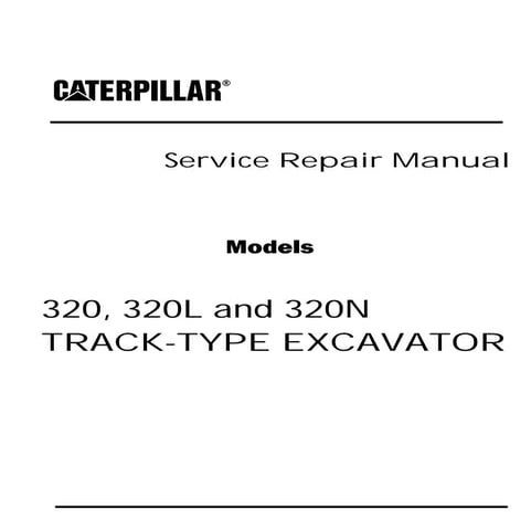caterpillar 320e excavator service manual | PDF