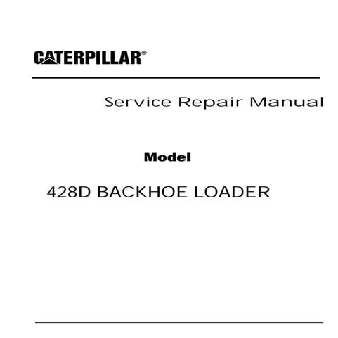 Caterpillar cat 442 e backhoe loader (prefix eme) service repair manual ...