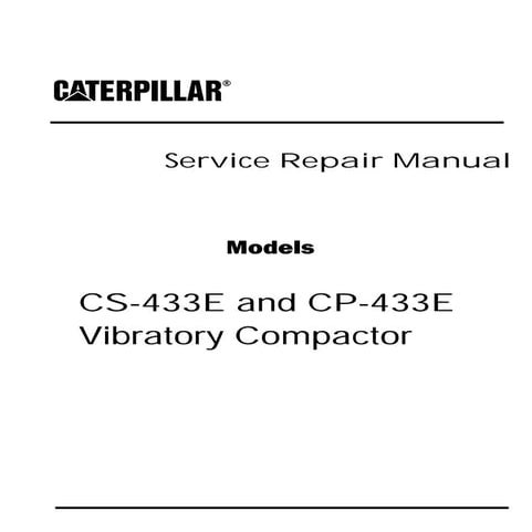 Caterpillar Cat CS-563D VIBRATORY COMPACTOR (Prefix 1SZ) Service Repair Manual Instant Download.pdf