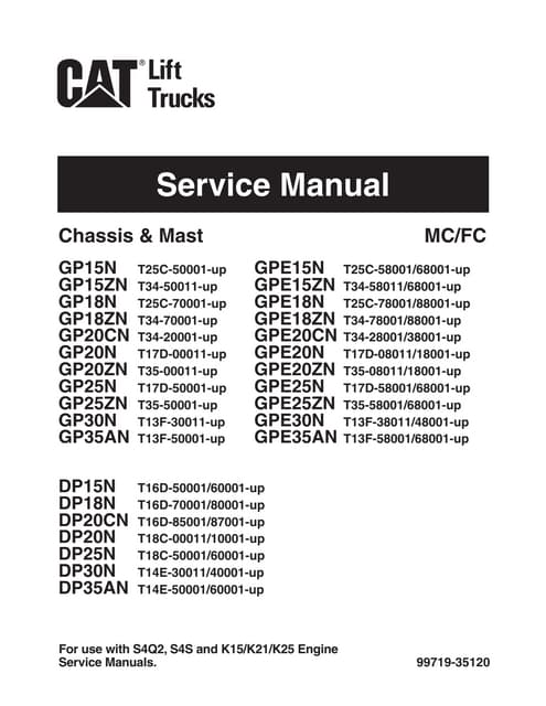 Mitsubishi fd50 n forklift trucks service repair manual sn ef28c 50001-up | PDF