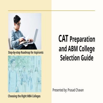 CAT Guidance.pptx ppt detail info for cat exam | PPTX