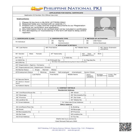 Catherine ababon pnpki application form | PDF