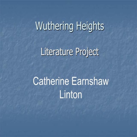 Cathering earnshaw linton | PDF