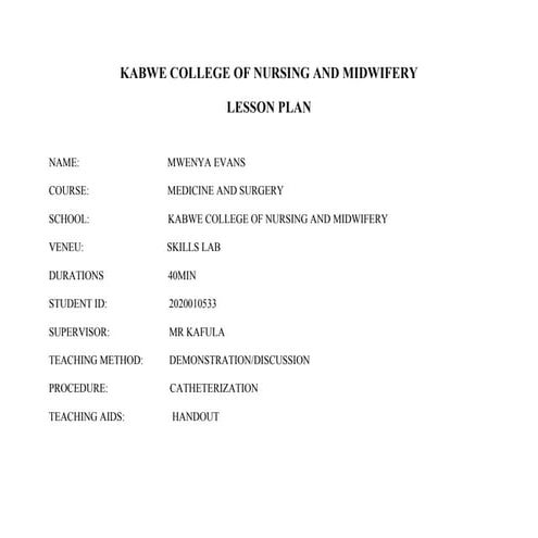 catheter.docx87o6l987;9808'0oi;po97;987lo7o7 | PPT