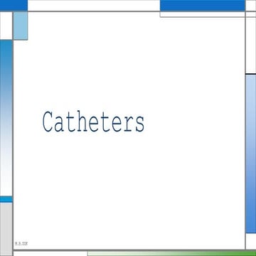 Catheters | PPTX