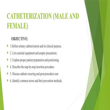 Catheterization | PPTX