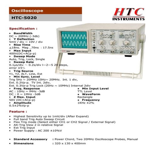 Cathode ray-oscilloscope-cro-20 m-hz | PDF