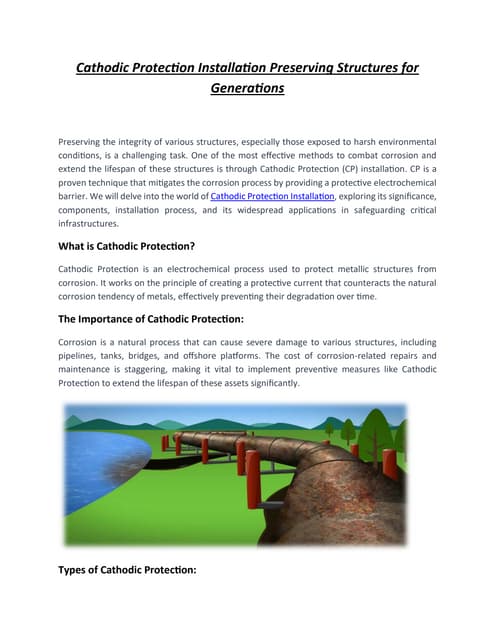 IMPRESSED CURRENT CATHODIC PROTECTION | PPTX