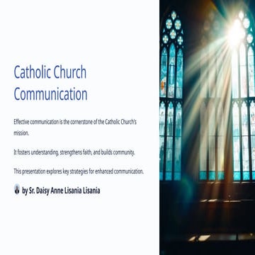 Catholic-Church-Communication presentation | PPTX