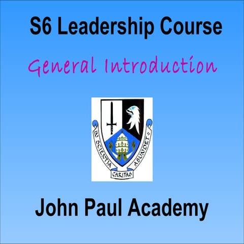 An Introduction to Catholic Leadership | PPT