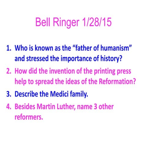 The protestant reformation powerpoint | PPT